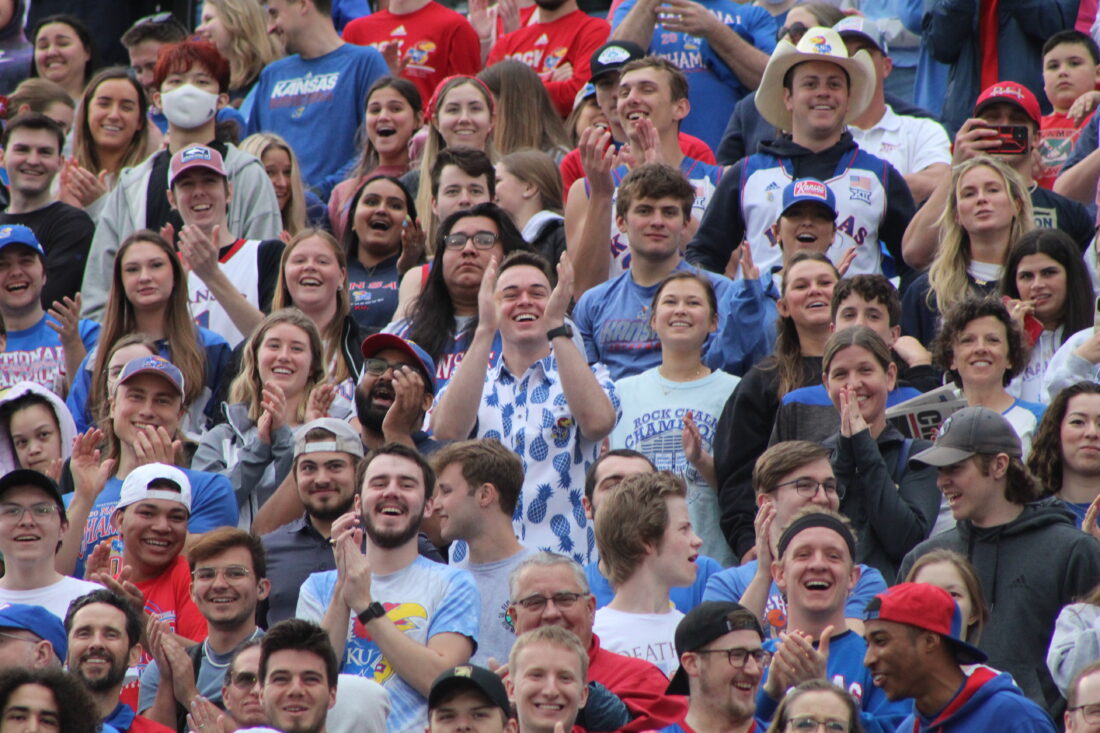 PHOTOS: Jayhawk fans welcome NCAA basketball champs home | News, Sports ...